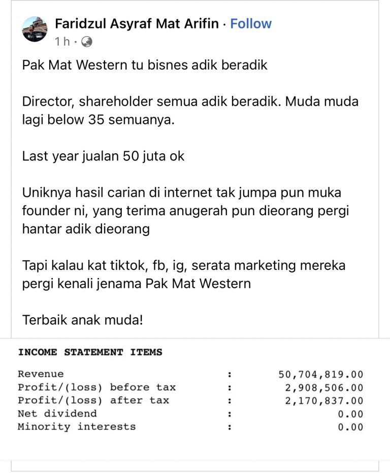 Siapa Owner Pak Mat Western? Ini Kisah Jenama Kambing Perap Nombor Satu ...